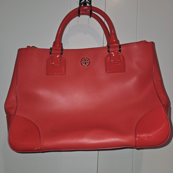 Tory Burch | Bags | Tory Burch Cherry Red Satchel | Poshmark
